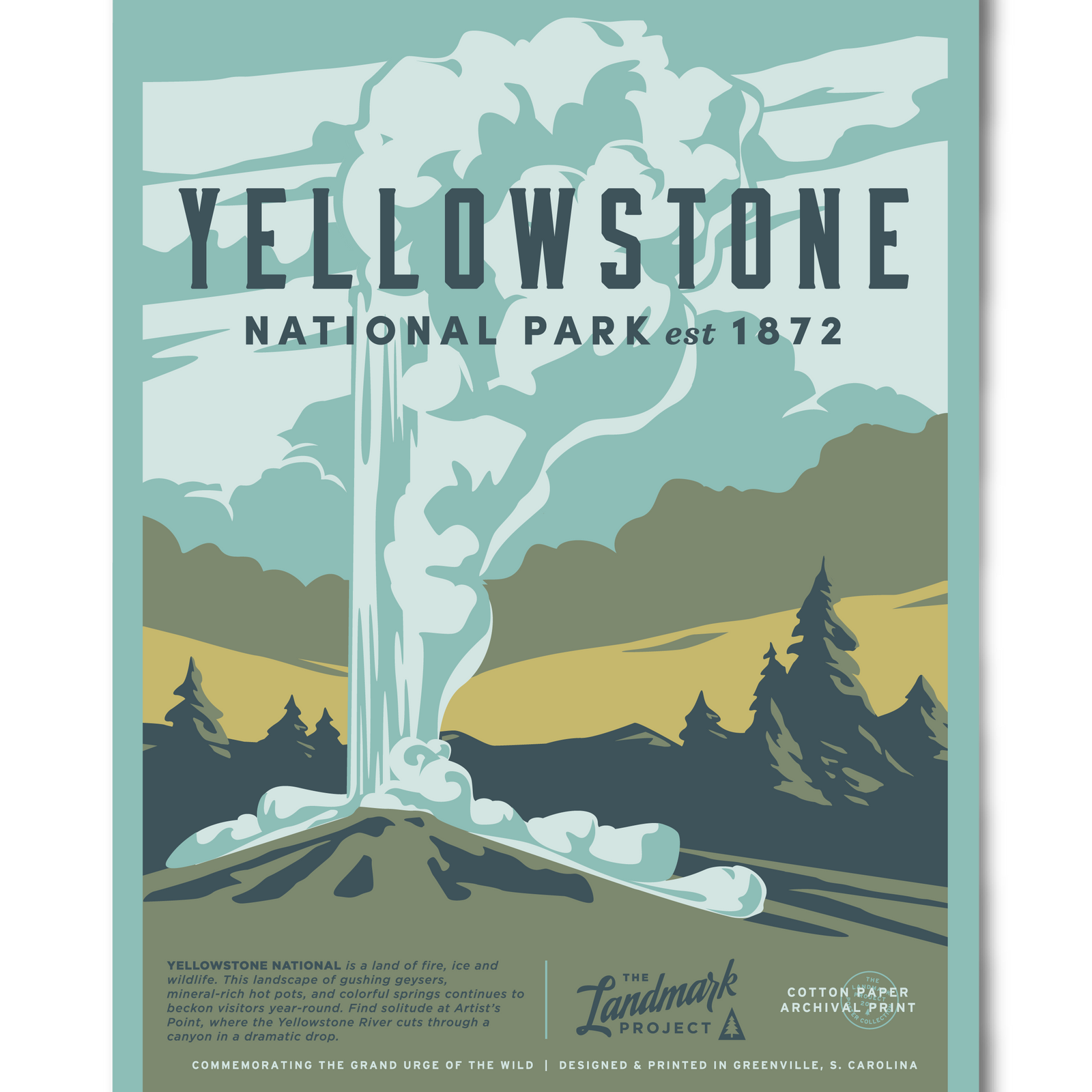 Yellowstone National Park Poster – Landmark Wholesale